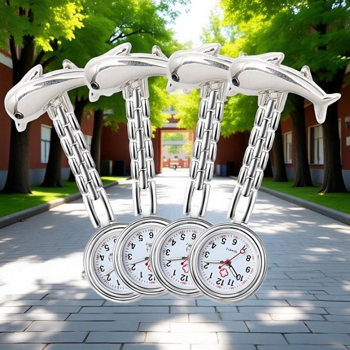 Nurse Pocket Watch Nurse Medical Fashion Dolphin Women's Chest Watch ...