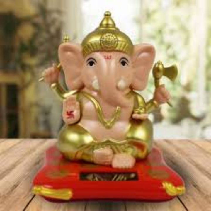 Solar Ganesha Statue For Home Decor And Office | Ganpati Bappa | Solar ...