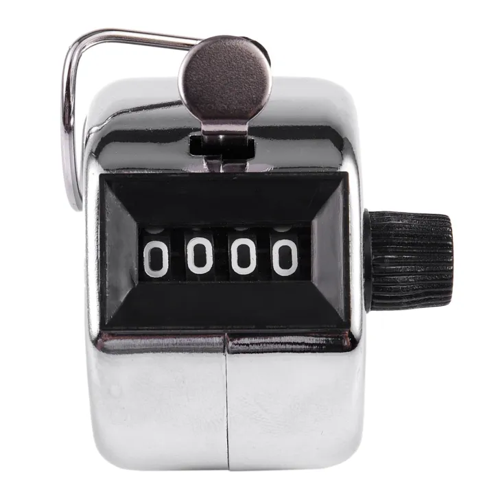 4 Digit Number Clicker Golf Hand Tally Click Counter Silver | Daraz.com.np