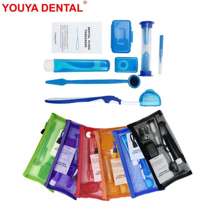 Travel Orthodontic Oral Care Kit Foldable Toothbrush Interdental ...