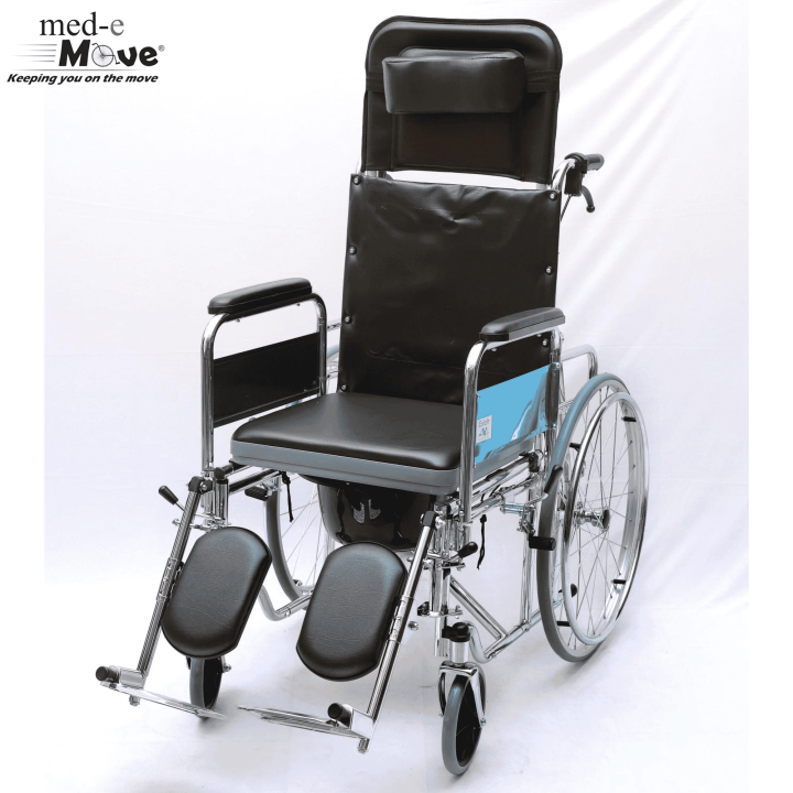 Med-E Move Deluxe Reclining Wheelchair With Commode | Daraz.com.np