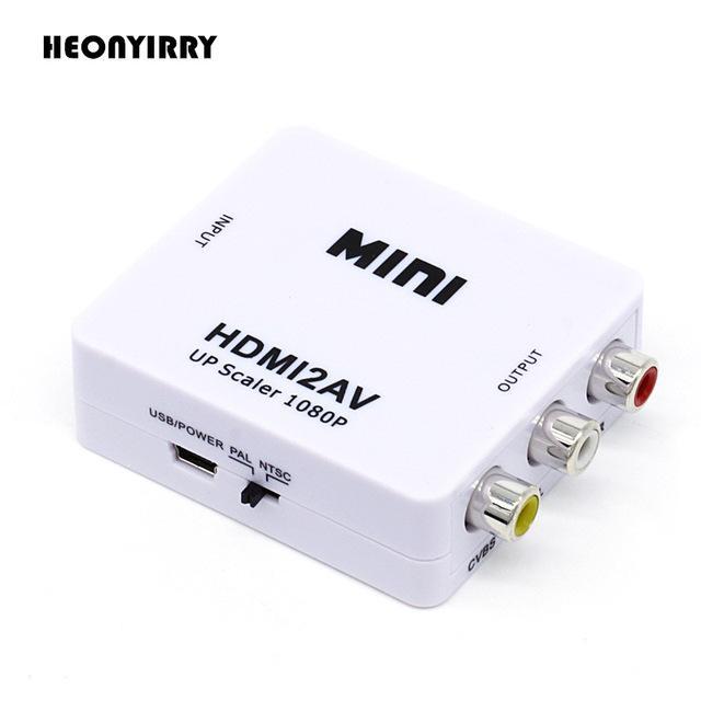 Mini Hd Video Converter Box Hdmi Rca Av/Cvsb L/R Video Adapter | Daraz ...