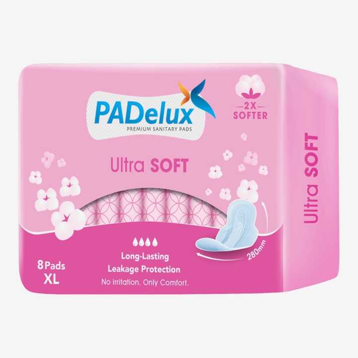 PADelux Sanitary Pads Ultra Soft XL 280 mm 8 Pads | Daraz.com.np