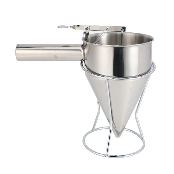 Stainless Steel Piston Funnel with Support for Sauce Cream Dosing ...