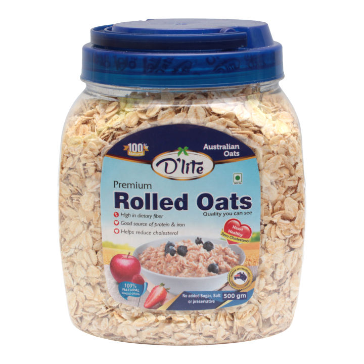 Dlite Rolled Oats Jar 500gm | Daraz.com.np