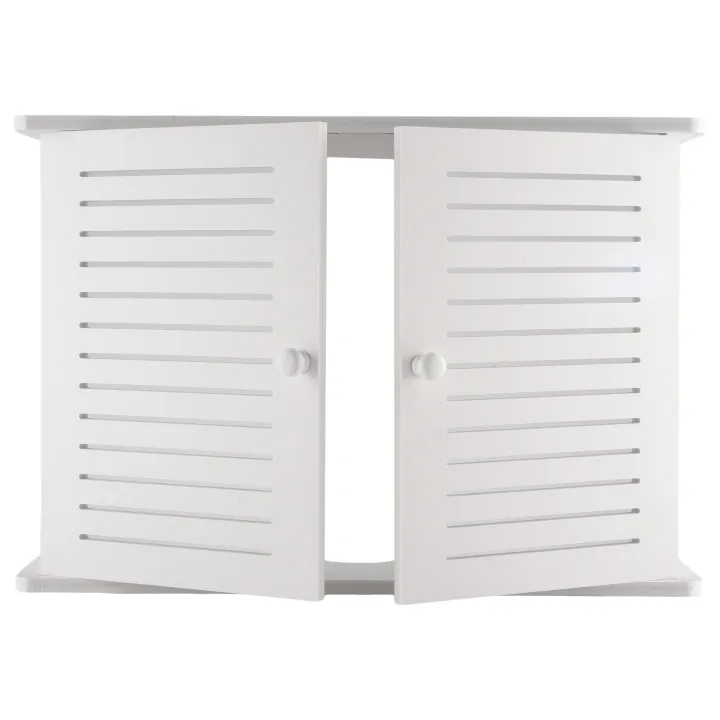 Wireless Wifi Router Storage Boxes Wooden Box Cable Wire Bracket Wall ...