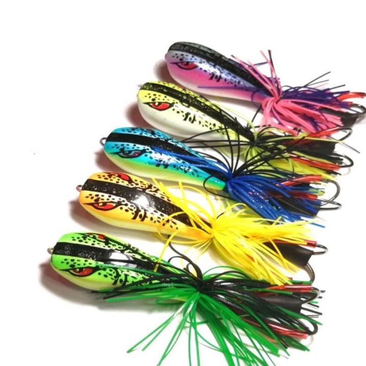 Fishing Gear Mini Jump Frog Bait Lifelike Silicone Thunder Frog Bait ...