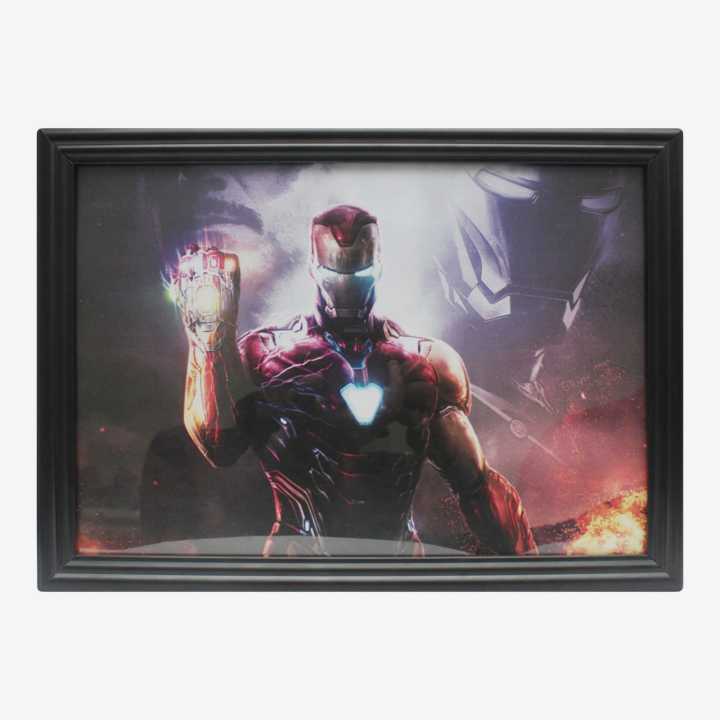 Black Frame Red Iron Man Design Poster Frame A3 Size 11.7x16.5inch ...
