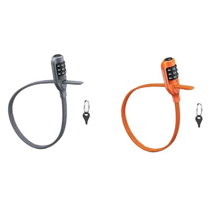 NAMUNY 2 Pcs Bike Cable Lock Multi Stable Bicycle Helmet Lock Password ...