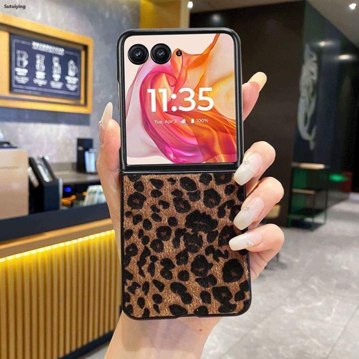 Liubakunhui Sutuiying Retro Leopard Print Phone Case Plush Textured ...