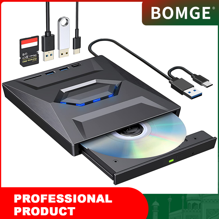 Laptop External CD/DVD Drive, 3.0 CD Portable CD/DVD Optical Drive ...