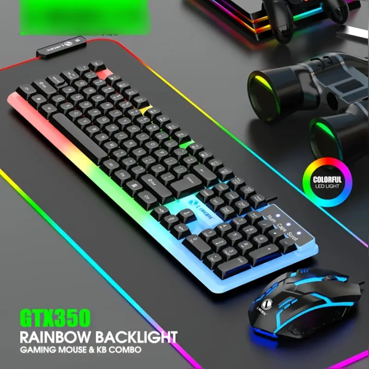 Computer Keyboard & Mouse Combo 9122 CADEVE | GTX350 | Colorful led ...
