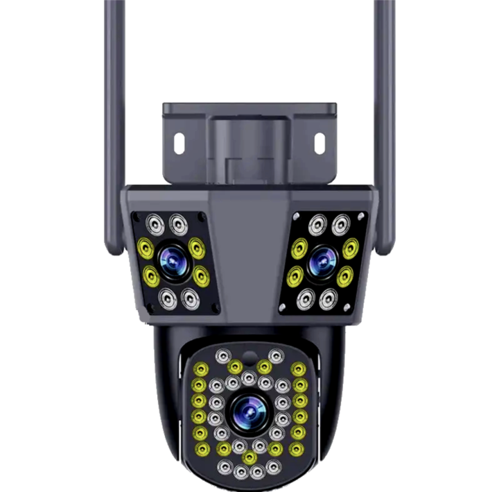 Triple Lens PTZ WiFi Smart CCTV Camera | 3 Camera View | Full HD Night ...