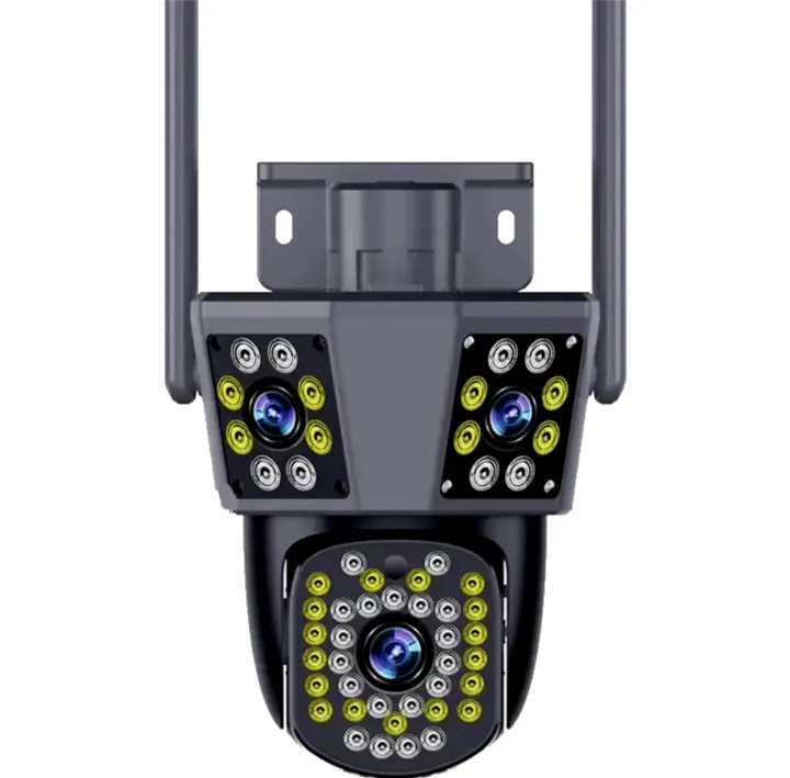 Triple Lens PTZ WiFi Smart CCTV Camera | 3 Camera View | Full HD Night ...