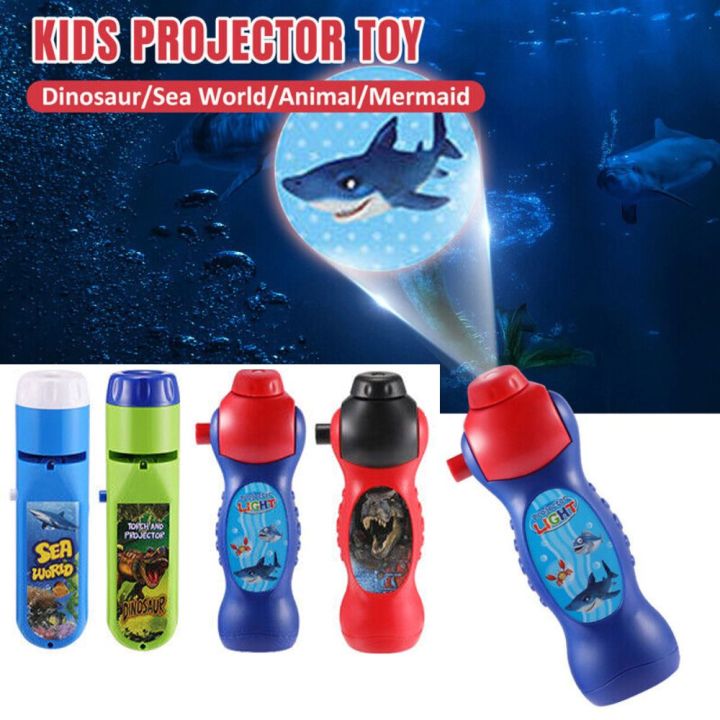 Fun Educational Projection Flashlight Cartoon Plastic Children ...