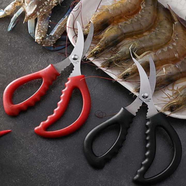 Seafood Scissors Lobster Fish Prawn Peeler Shrimp Crab Seafood Scissors ...