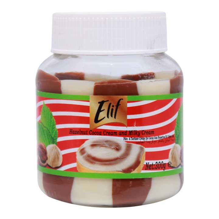 Elif Hazelnut Cocoa Cream And Milky Cream Jam 330g | Daraz.com.np