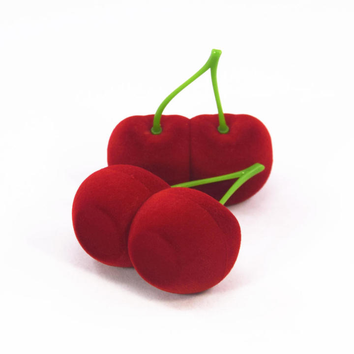 Ring Box Holder Cherry Ring Box Cute Shaped Ring Box Red Ring Box ...