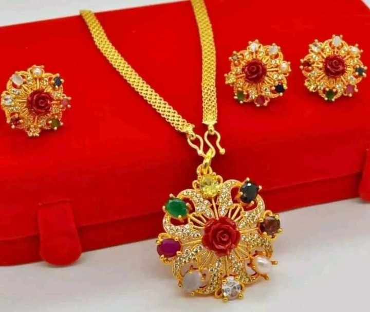 Gold Plated Jewellery Set (1 Set Only) | Daraz.com.np
