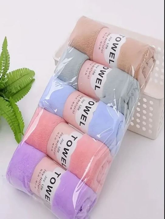 5 Pc Soft Towels Small | Daraz.com.np