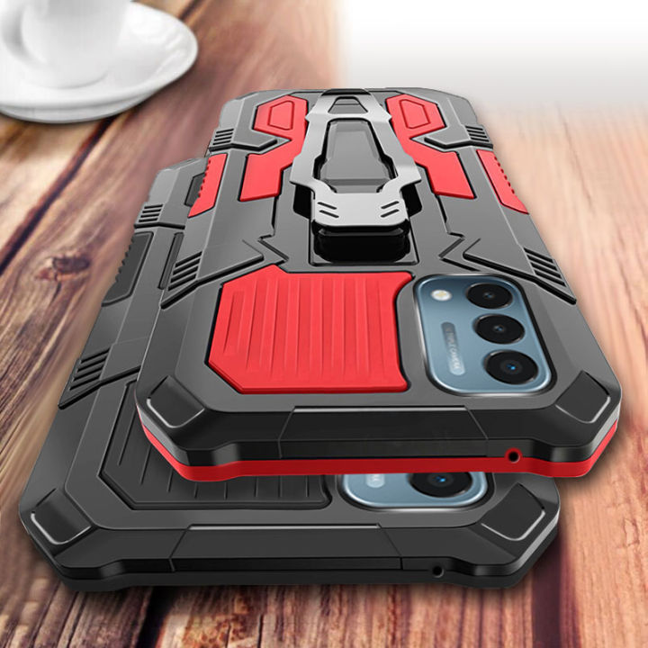 Vantime for OnePlus Nord N200 5G Rugged Case Belt Clip Stand Casing ...