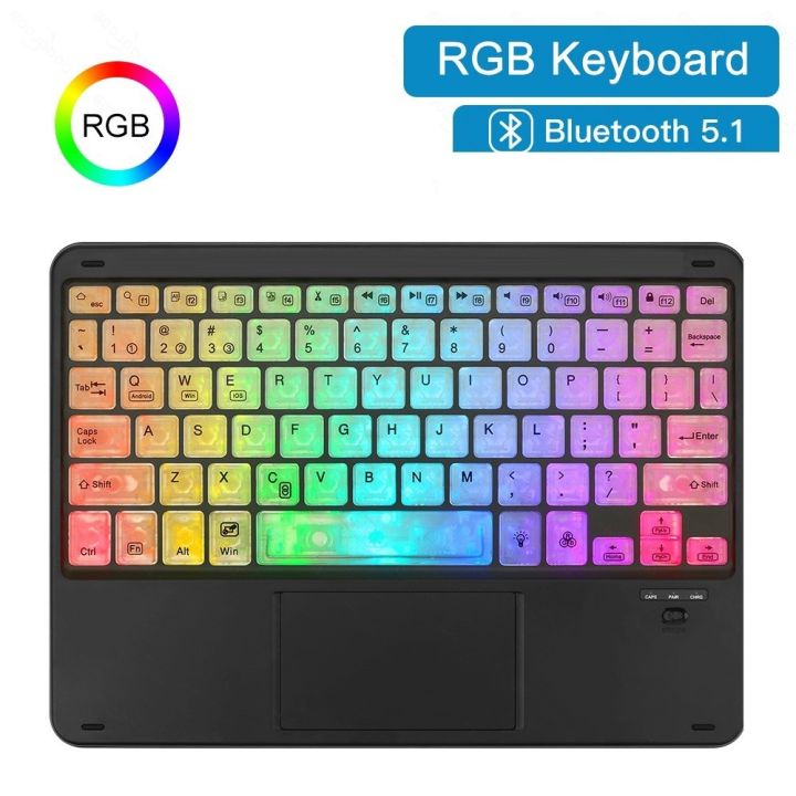 Mini Keypad RGB Light Bluetooth Keyboard Colorful Luminous Backlit ...