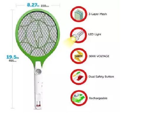 Rechargeable Mosquito killer racket Electric Insect Killer (Bat ...
