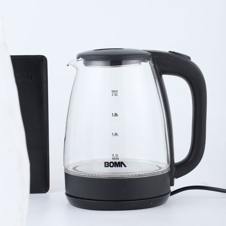 BOMA Electric Kettle 2.0 Liter, Stainless Steel Inner Lid, 1500W Power ...