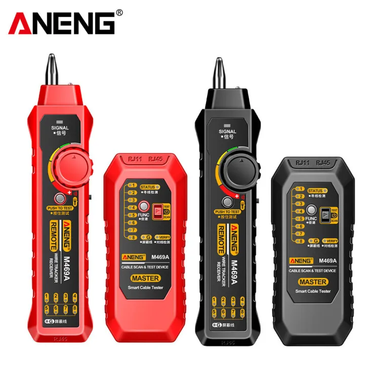 【ANENG】ANENG M469A Network Cable Tracker RJ45 RJ11 LAN Cable Tester ...