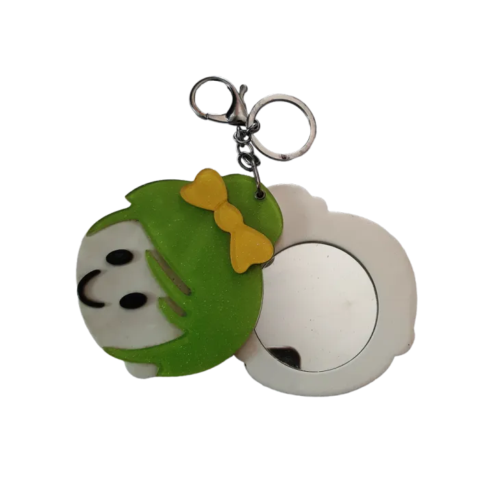 Fancy Key Ring Green Mirror Keyring | Daraz.com.np