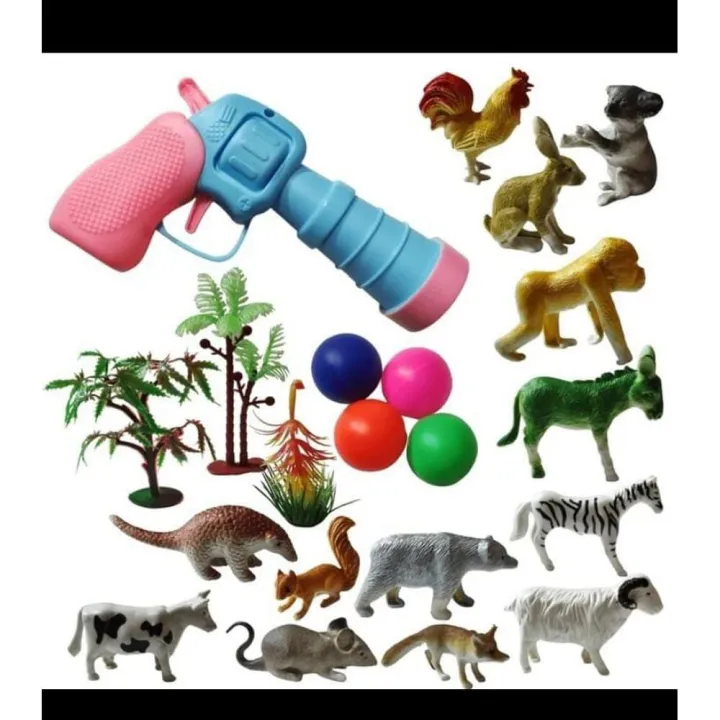 Toy Gun Launches Balls Hunting Farm Animals /Kids Toy | Daraz.com.np