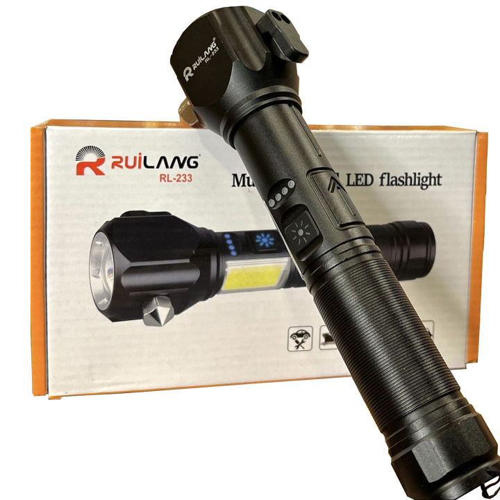 Ruilang RL-233 Multifunctional High Power Telescopic Rechargeable Torch ...