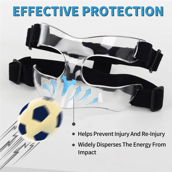 Sports Training Face Mask with Nose Guard, Adjustable Padding for ...