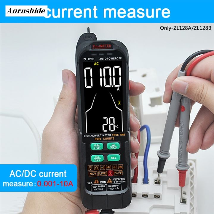 Anrushide Multimeter Range ACRMS-Smart Professional Digital Multimeter 9999 Count 2025 TDC ...