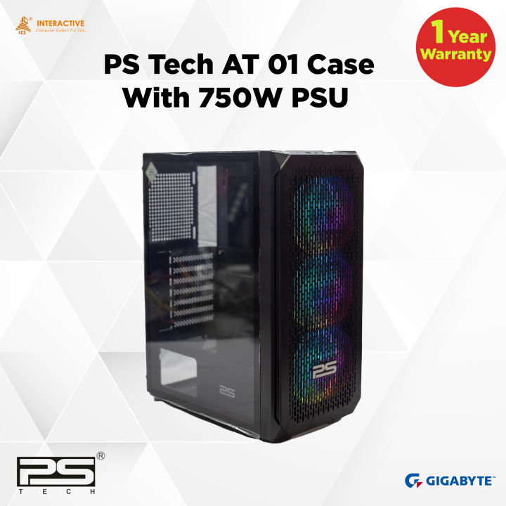 PS Tech AT 01 Gaming Case with 750W PSU | Daraz.com.np