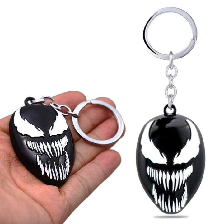 Venom Keychain Superhero Collectible Metal Key Chain Spiderman Gift Key ...
