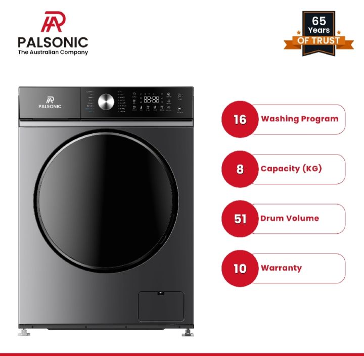 Palsonic 8Kg BLDC Motor inverter technology Fully Automatic Front ...