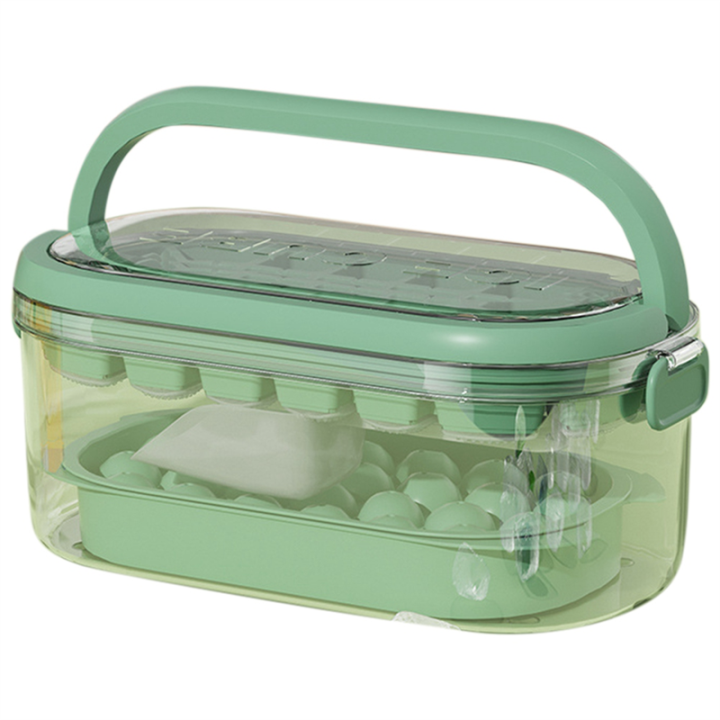 Ice Box Press Silicone Ice Tray Ice Ball Plastic Portable Ice Box ...