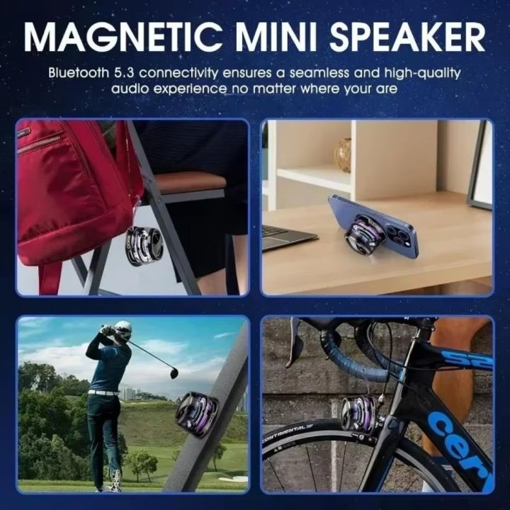 Portable ABS Bluetooth Speaker Magnetic G200 Mini Sound Box RGB ...