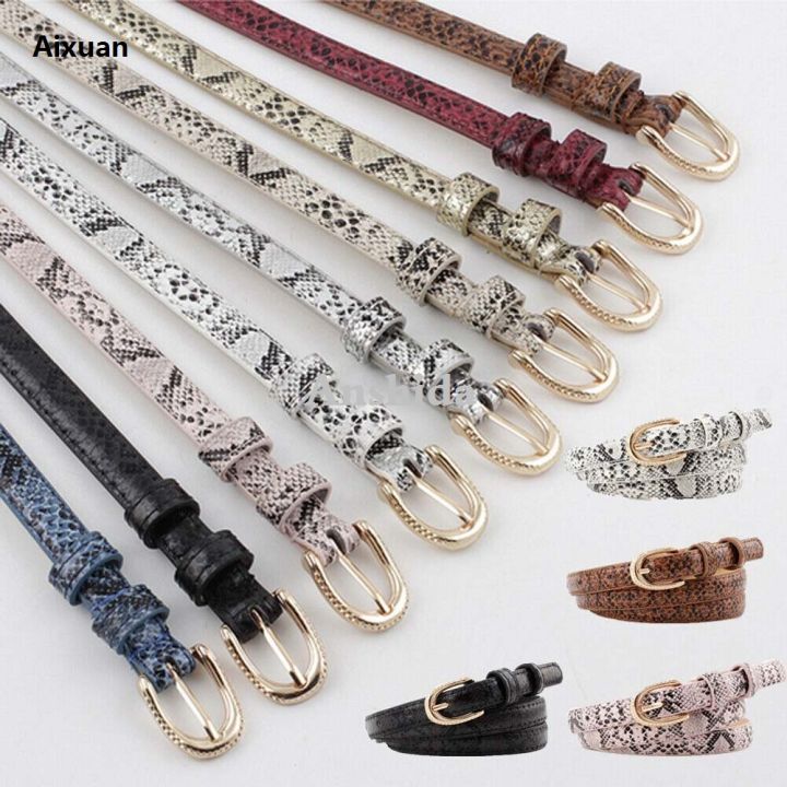 Aixuan Classic Snake Skin Print Women Belt WaiHot Selling Hot Selling ...