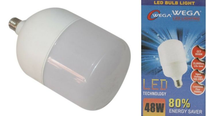 Wega 48W Led Bulb B22 Cool daylight With 2 years warranty 80% Energy ...