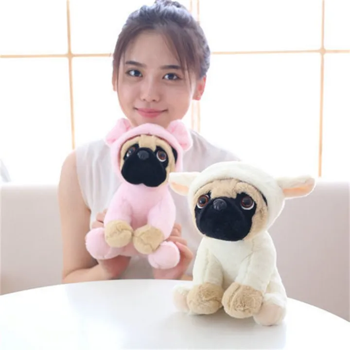 Puppy Pet Toy Stuffed Animals Pug Dog Plush Toys Cosplay Dinosaur Lion ...