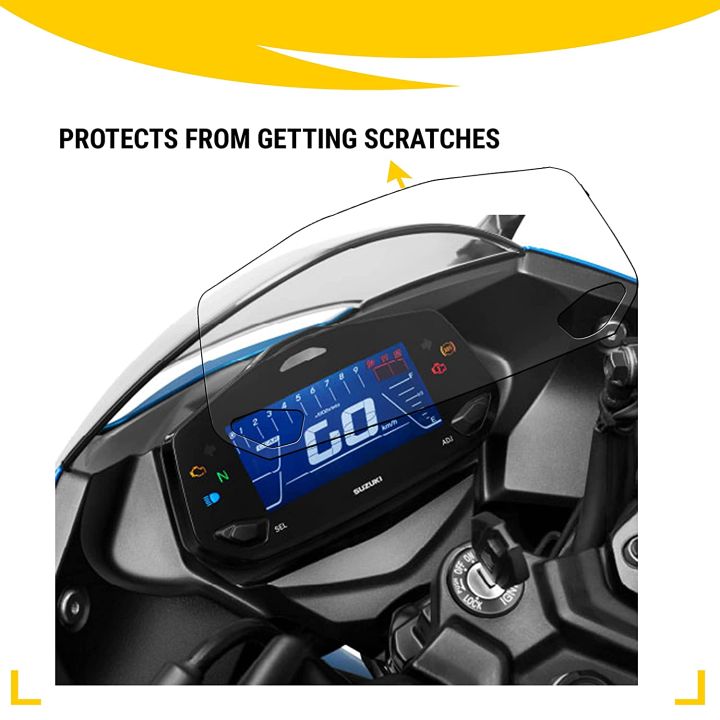 Bike Speedometer Screen Protector Scratch Guard Compatible For SUZUKI ...