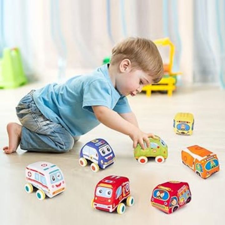 Soft & Cuddly Car Toy Set – 4 Cars for Babies & Toddlers | Daraz.com.np
