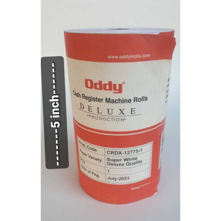 Billing Roll/ Oddy Single Ply 5 inch Wide Bill Roll for POS Printer ...