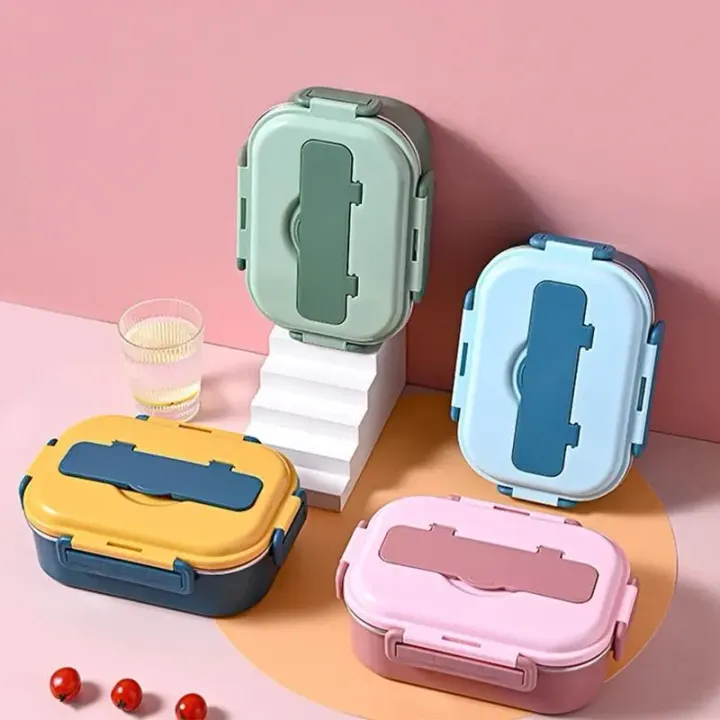 Stainless Steel Insulated Lunch Box With Compartments, Large Size 4 ...