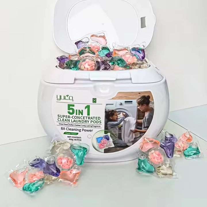 40 pcs Laundry Capsule for Washing Machine, Suitable for Front/Top Load ...