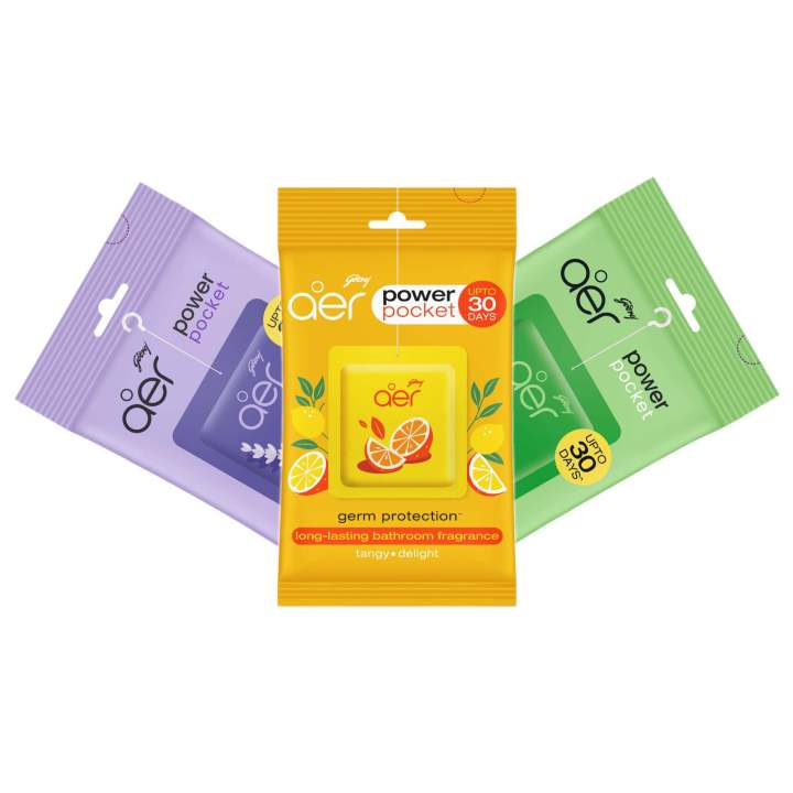 Aer Power Pocket | Bathroom Fragrance | Assorted Scents | By Godrej ...
