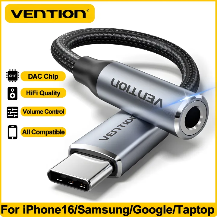 New models on sale Vention New DAC USB Type C to 3.5mm Jack Headphone Adapter Aux Audio All ...
