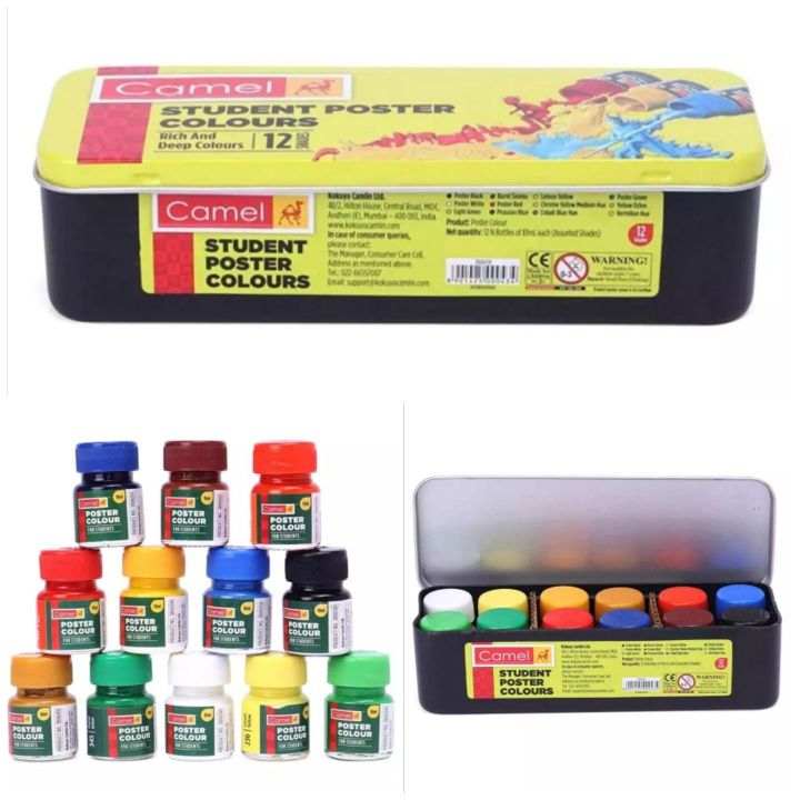 Camel Student Poster Colour Sets- 12 Shades | Daraz.com.np
